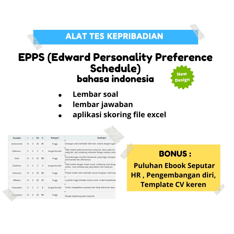Jual Software Psikotes EPPS | Shopee Indonesia