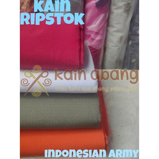Jual kain ripstop/ripstok indonesian army / kain kotak-kotak murah ...