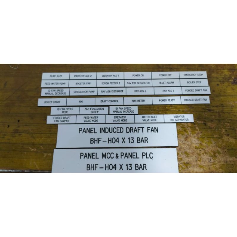 Jual Name Plate Panel/Label panel | Shopee Indonesia