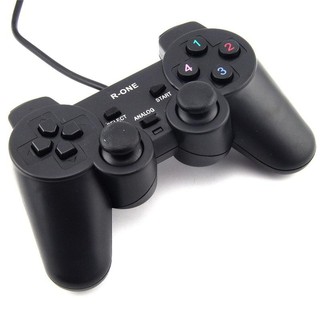 Jual STIK PS USB MURAH GETAR FULL HITAM GAMEPAD SINGLE BLACK R-ONE ...