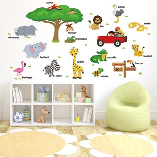 Jual Stiker Dinding / Kaca / Wall Sticker (Koleksi Hewan Kebun Binatang ...