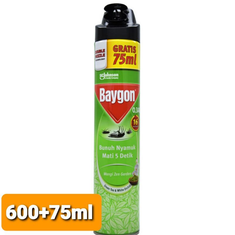 Jual baygon aerosol zen garden 600+75ml Indonesia|Shopee Indonesia