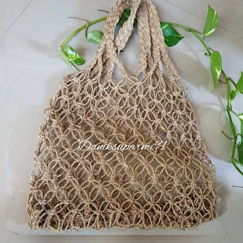 Jual Tas anyam jaring/tote bag belanja (tas go green) | Shopee Indonesia