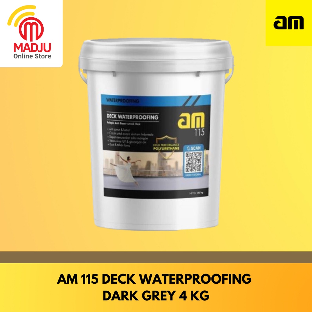 Jual AM 115 DECK WATERPROOFING DARK GREY 4 kg | Shopee Indonesia