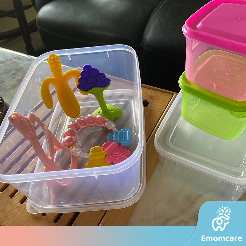 Jual Teether Box 1800ml plastik kotak mainan gigitan makan 1800ml Box ...