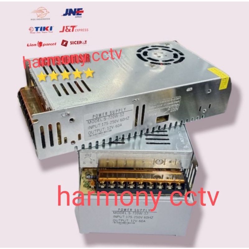 Jual switching power supply psu 12v 60a high Quality 12v 60a fan ...