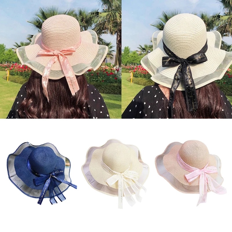 Jual Topi Pantai Kaira Gelombang Nylon Pita | Shopee Indonesia