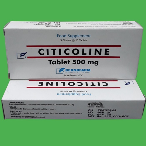 Jual CITICOLINE 500MG TABLET VITAMIN OTAK PER BOX | Shopee Indonesia
