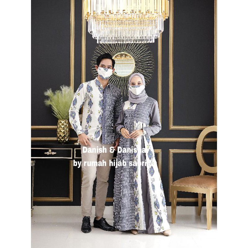 Jual SABRINA TENUN DANISH & DANISHA WARNA WHITE GREY (BISA ORDER SATUAN ...