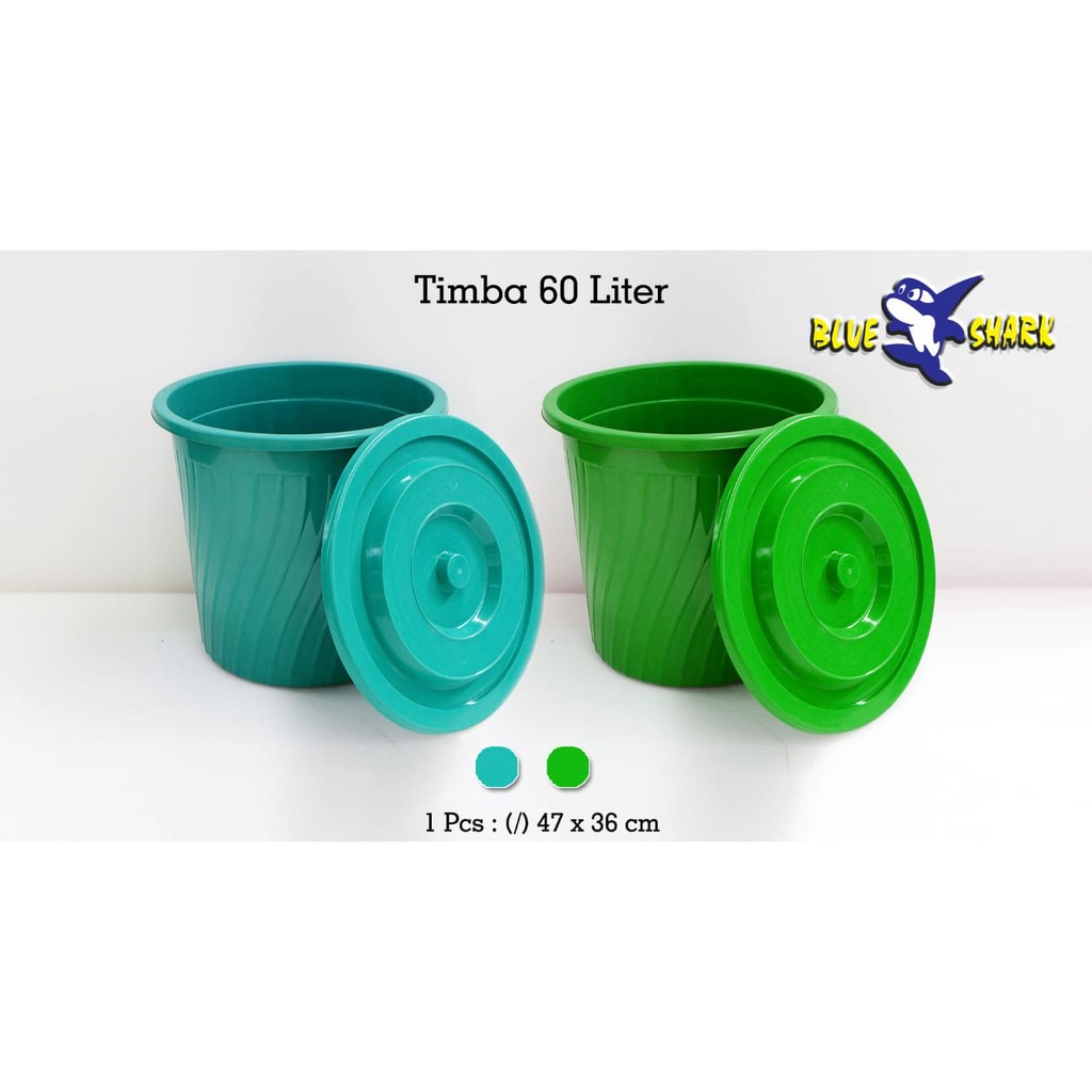Jual TIMBO + TUTUP 60 LITER / TONG AIR 60 LITER / TIMBA AIR / EMBER PLASTIK TUTUP Indonesia ...