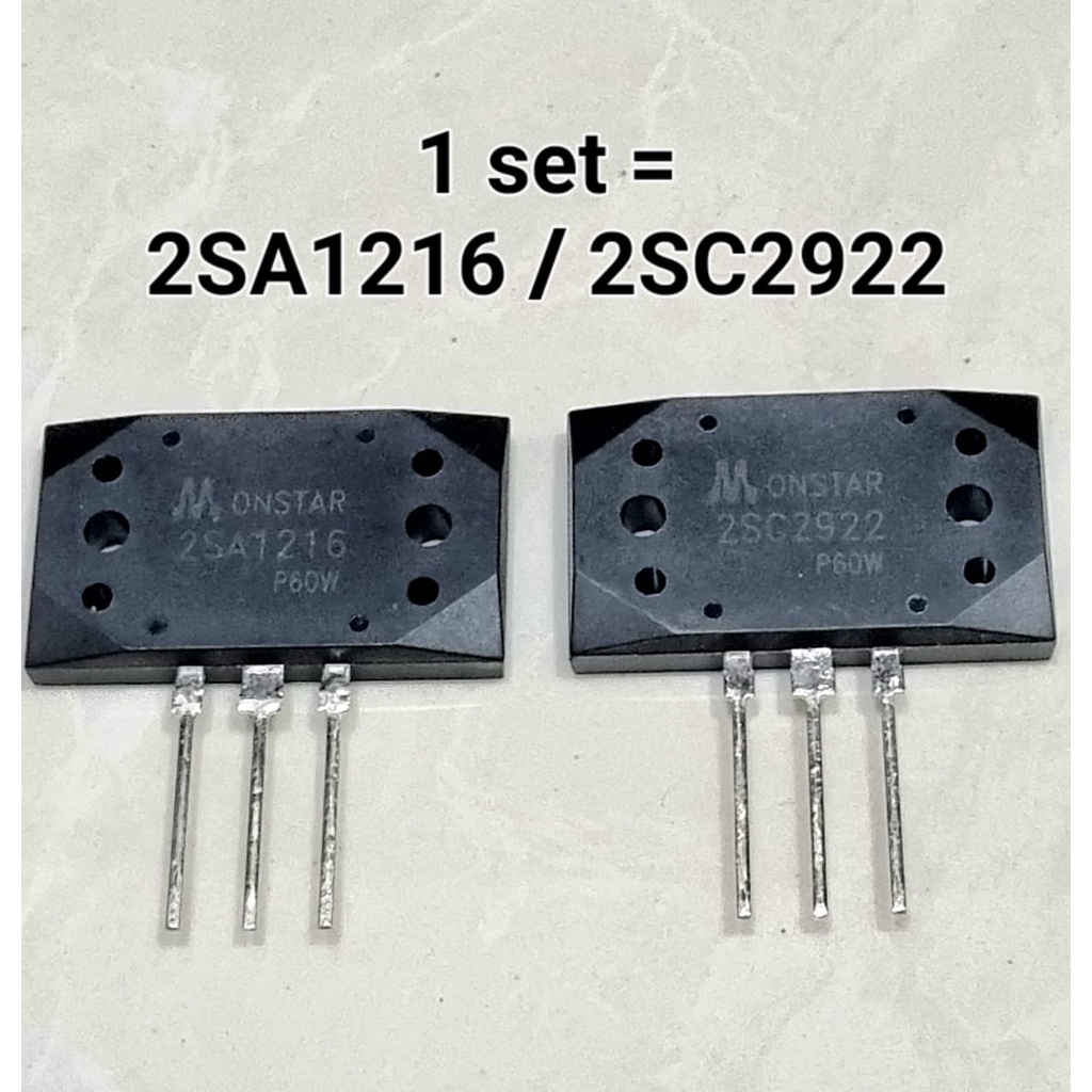 Jual TRANSISTOR FINAL SANKEN 2SA1216 A1216 / 2SC2922 C2922 MONSTAR P60W | Shopee Indonesia