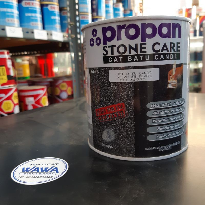 Jual Propan Stone Care cat batu alam candi hitam natural 1kg | Shopee ...