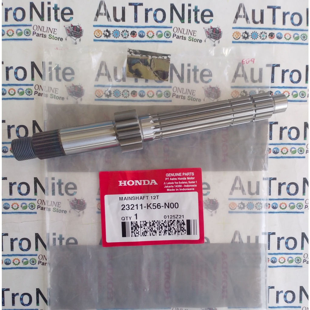 Jual MAIN SHAFT 12 T 23211-K56-N00 Original Honda Sonic Supra GTR CB ...