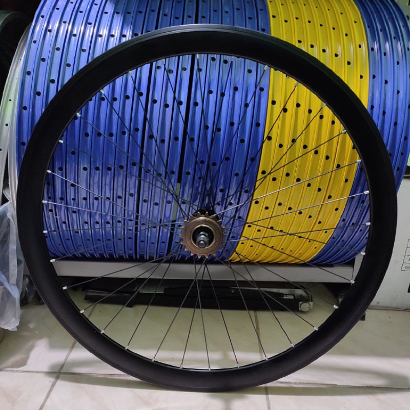 Jual wheelset fixie 4cm Brakeline - velg fixie 4cm - velg fixie lebar ...