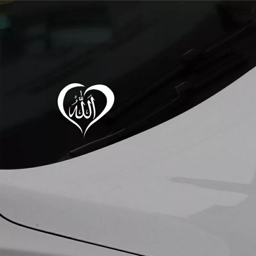 Jual Stiker Muslim Islam I Love Allah Dekorasi Stiker Acessories ...