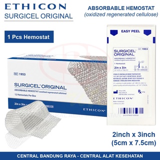 Jual ETHICON SURGICEL Absorbable Haemostat | 5cm x 7.5cm | 1 Pcs ...