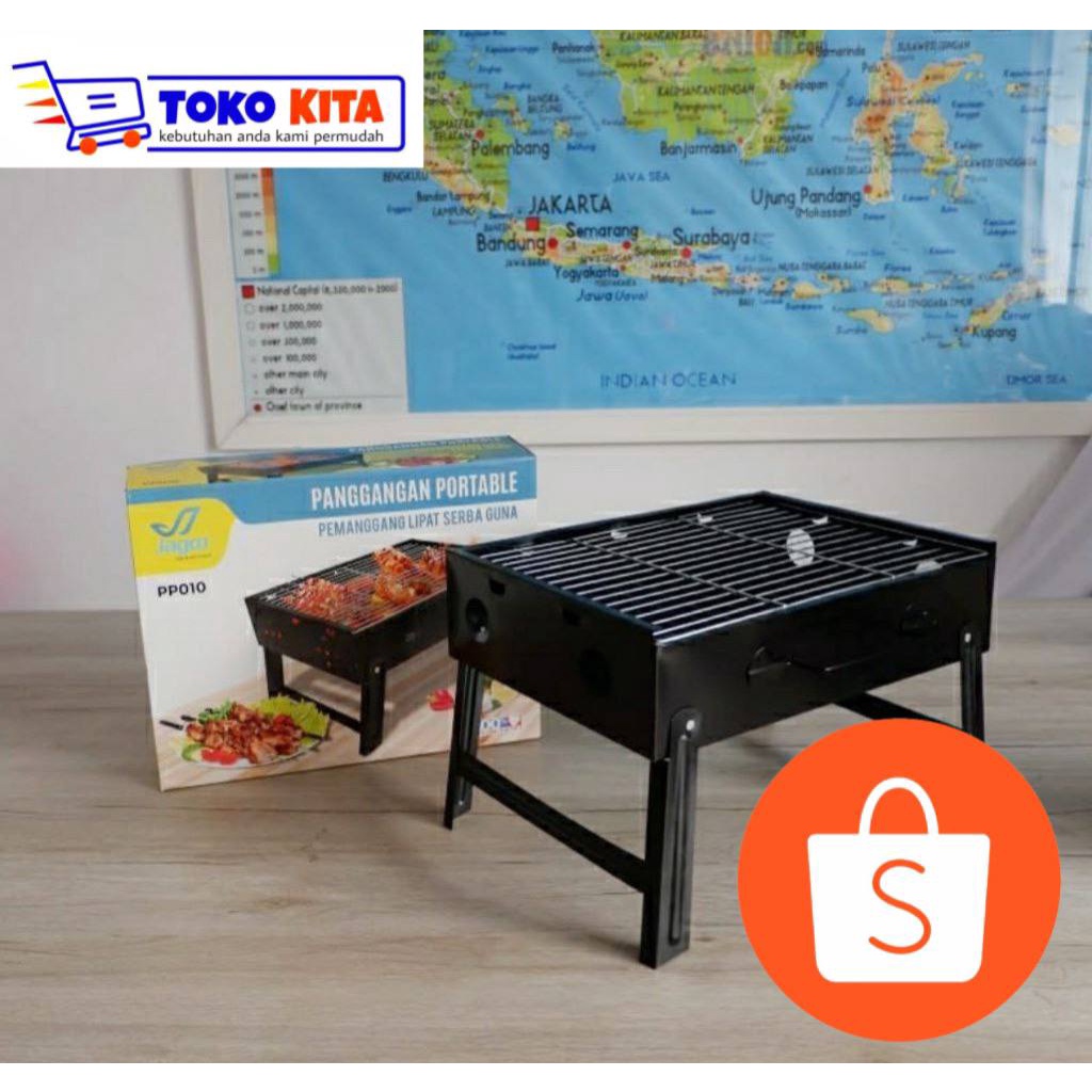 Jual PANGGANGAN PORTABLE MULTI SQUARE GRILL/ALAT BAKAR BBQ PANGGANGAN PORTABLE | Shopee Indonesia