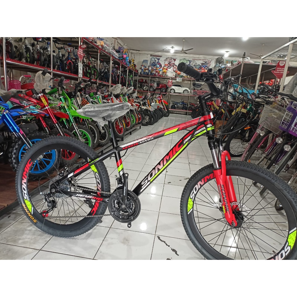 Jual SEPEDA MTB 24 SONMIC / SEPEDA MTB MURAH | Shopee Indonesia