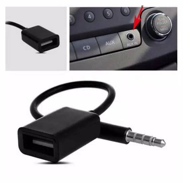 Jual KABEL SAMBUNGAN AUDIO MURAH OTG JACK COLOKAN 3.5MM TO USB / AUX KE ...