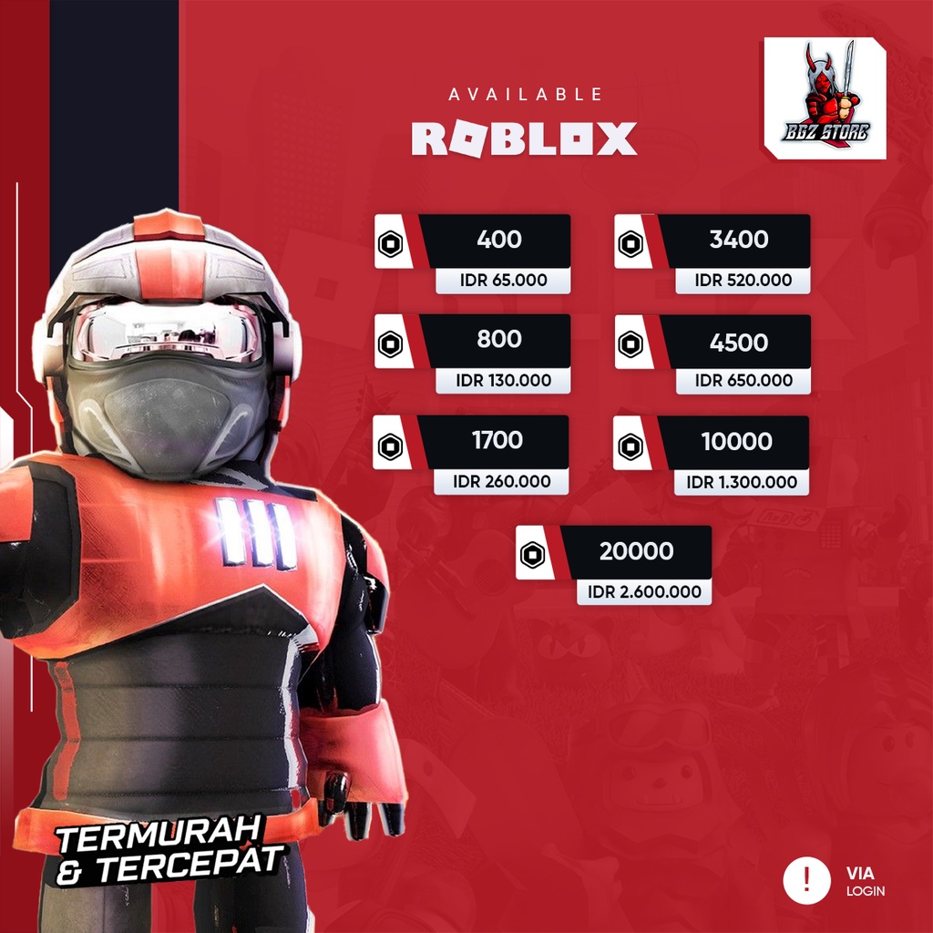 Harga Login Roblox Terbaru Juli 2022 | BigGo Indonesia