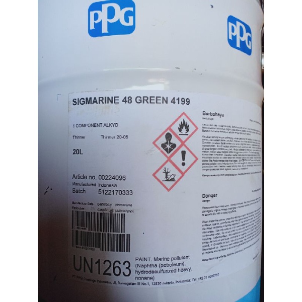 Jual Cat MARINE PPG Hijau Dek FINISH 20LITER Indonesia|Shopee Indonesia