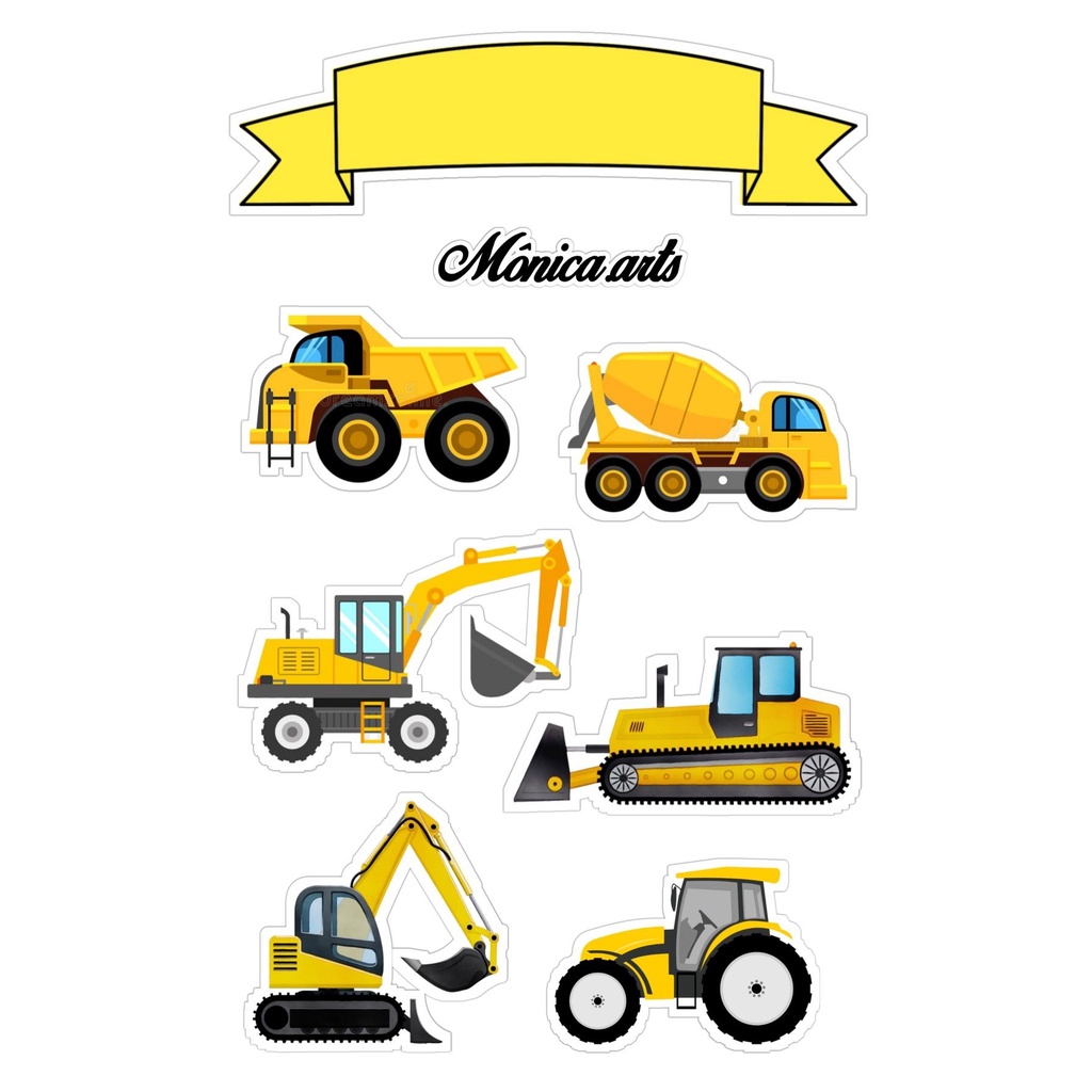 Jual TOPPER CAKE EXCAVATOR / TOPPER KUE ULANG TAHUN TEMA ALAT BERAT 1 ...