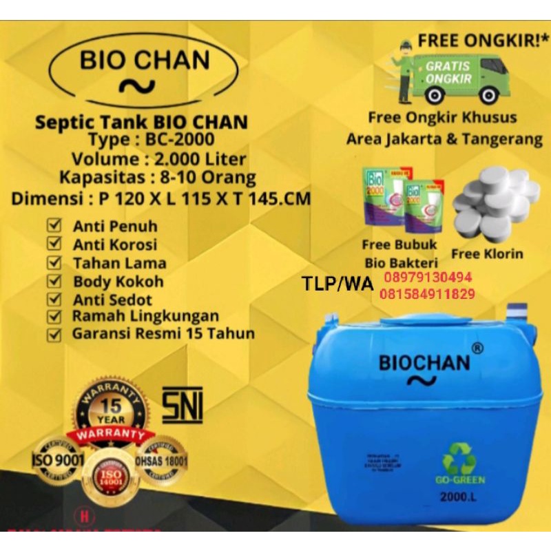 Jual septic tank bio Biotech biofil biotank Biofilter sepiteng 2000 ...