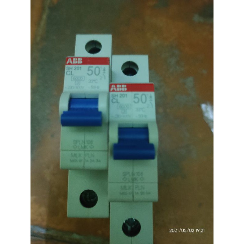 Jual MCB ABB 50A asli Indonesia|Shopee Indonesia
