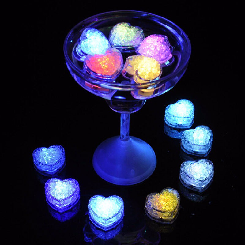 Jual Lampu Es Batu Hati Love Menyala 7 warna LED Lamp Party Souvenir ...
