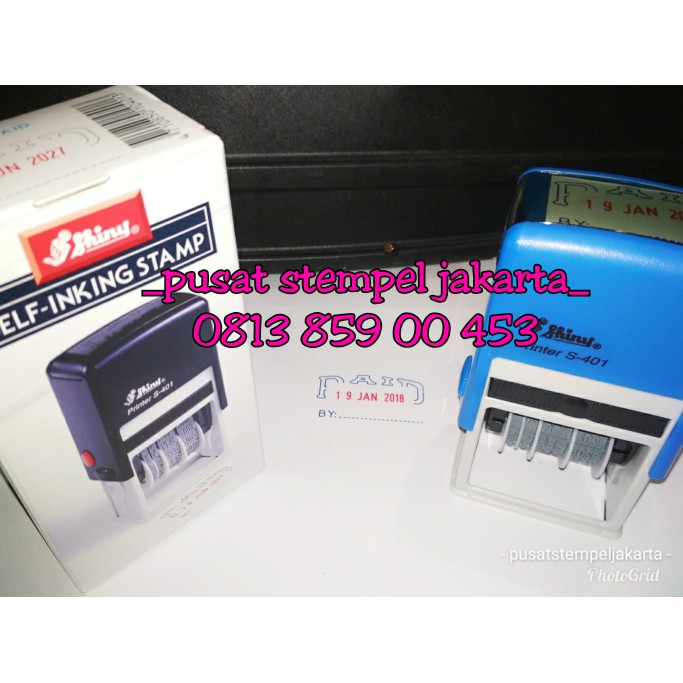 Jual Stempel Tanggal & PAID Shiny S401P | Shopee Indonesia