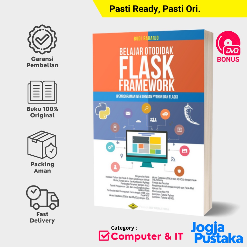 Jual Buku Belajar Otodidak Flask (Framework Python Untuk Pengembangan ... Jual Buku Belajar Otodidak Flask (Framework Python Untuk Pengembangan ...