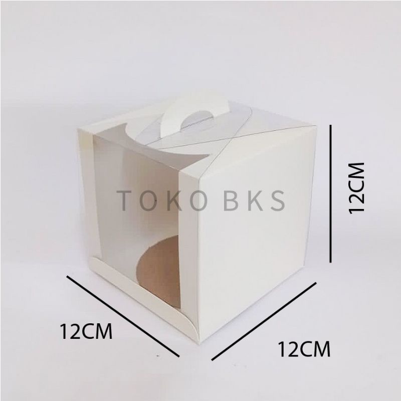 Jual GABLE BOX MIKA PUTIH 12X12X12CM | Shopee Indonesia