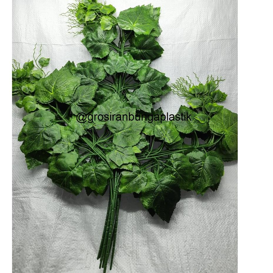Jual Daun Artificial/Daun Hias/Daun Plastik/Daun Dekorasi/Daun Anggur ...