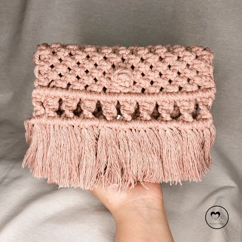 Jual Azalea bag | macrame bag/macrame sling bag/macrame clutch/tas ...