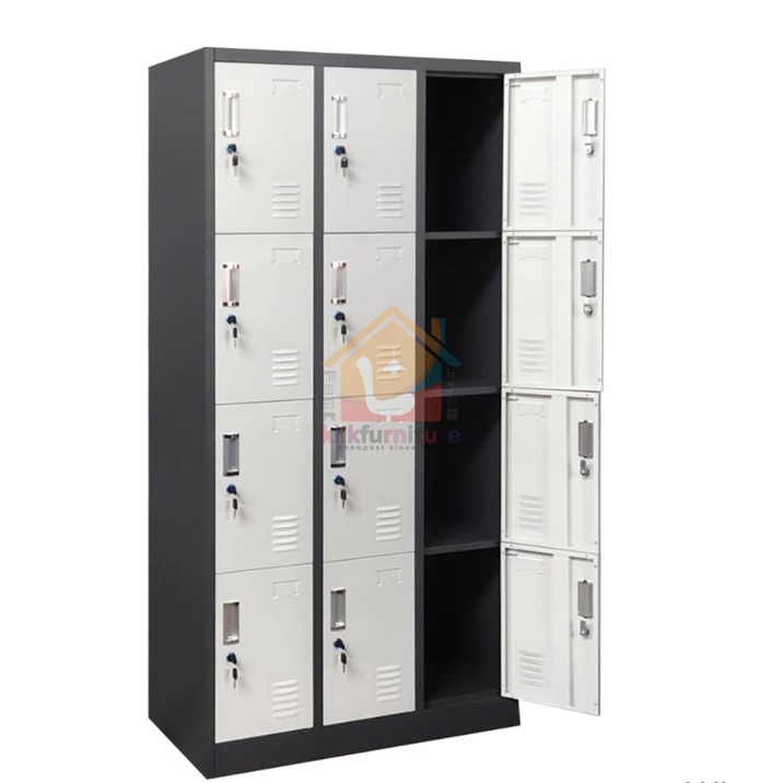 Jual Promo Loker Besi 12 Pintu AKL12 Jumbo XL Muat Helm | Shopee Indonesia