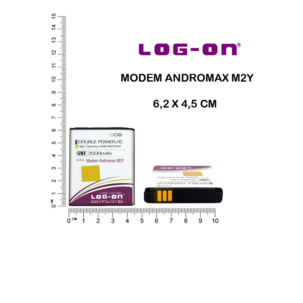 Jual LOG ON BATERAI ANDROMAX MODEM M2Y BATRE DOUBLE POWER DOUBLE IC ...