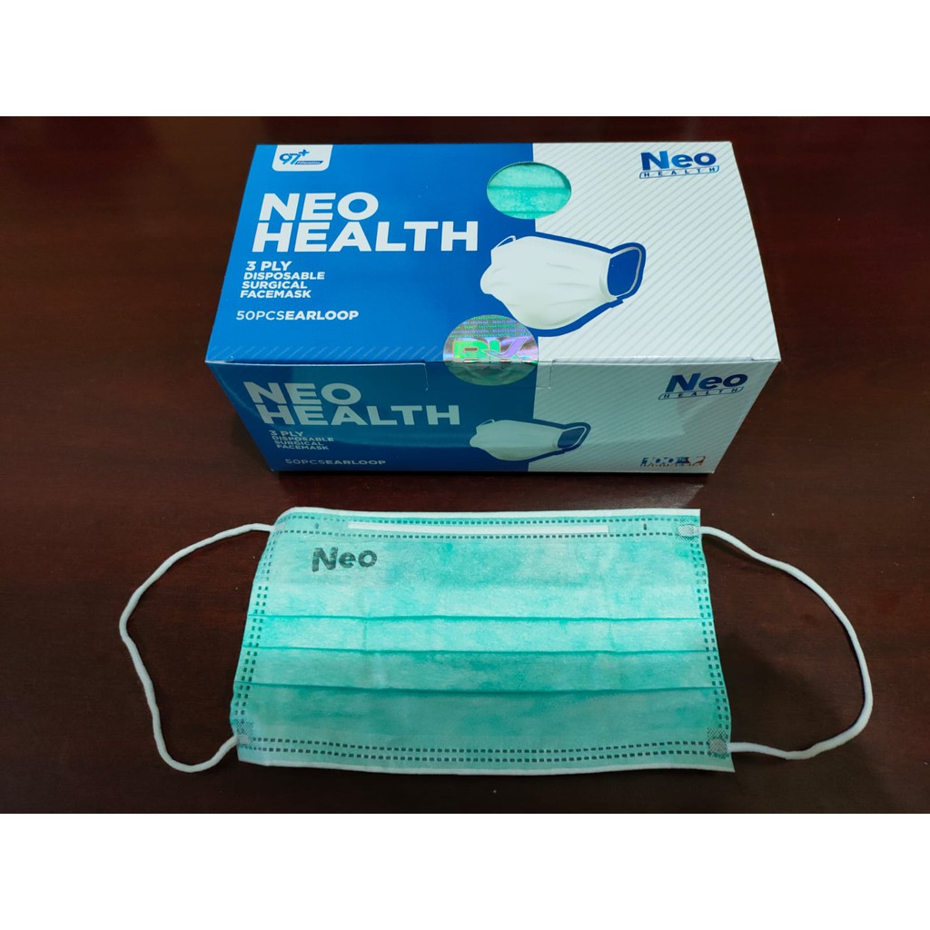 Jual Neo Health Masker Medis Earloop 3ply isi 50 Pcs | Shopee Indonesia