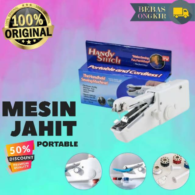 Jual MESIN JAHIT PORTABLE | MESIN JAHIT MINI | HANDY STITCH ASLI ...