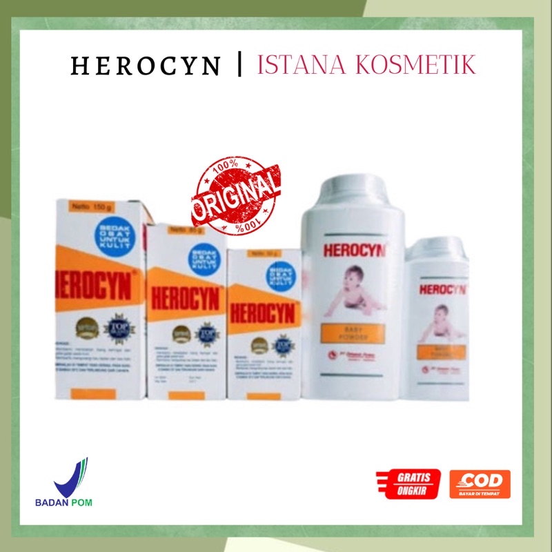 Jual HEROCYN Medicated Skin Powder | Baby Powder Bedak Herocyn Herocin ...