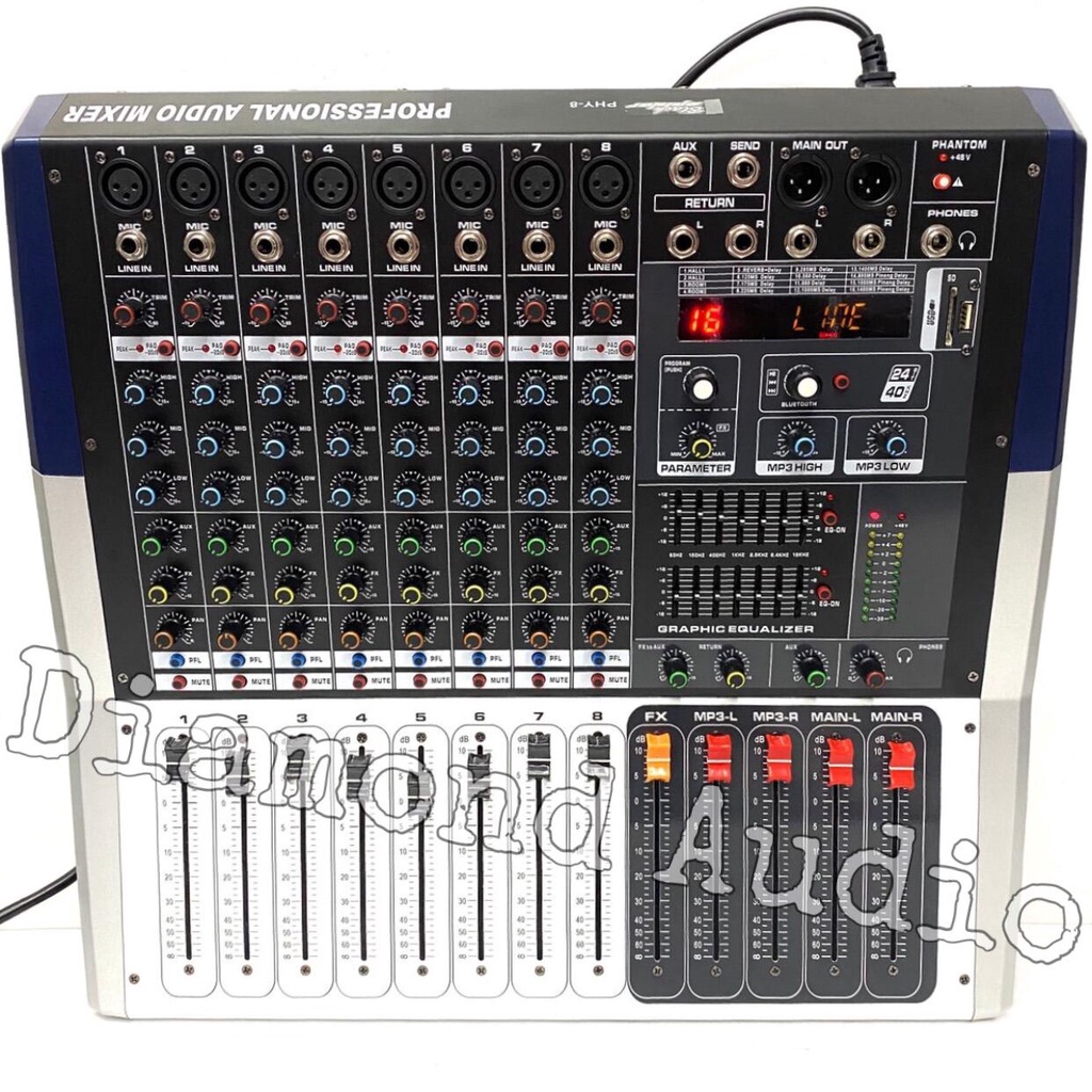 Jual Power Mixer Audio Blackspider Phy6 Usb Mp3 Original Mixing Phy 6 Channel ( BISA COD ...
