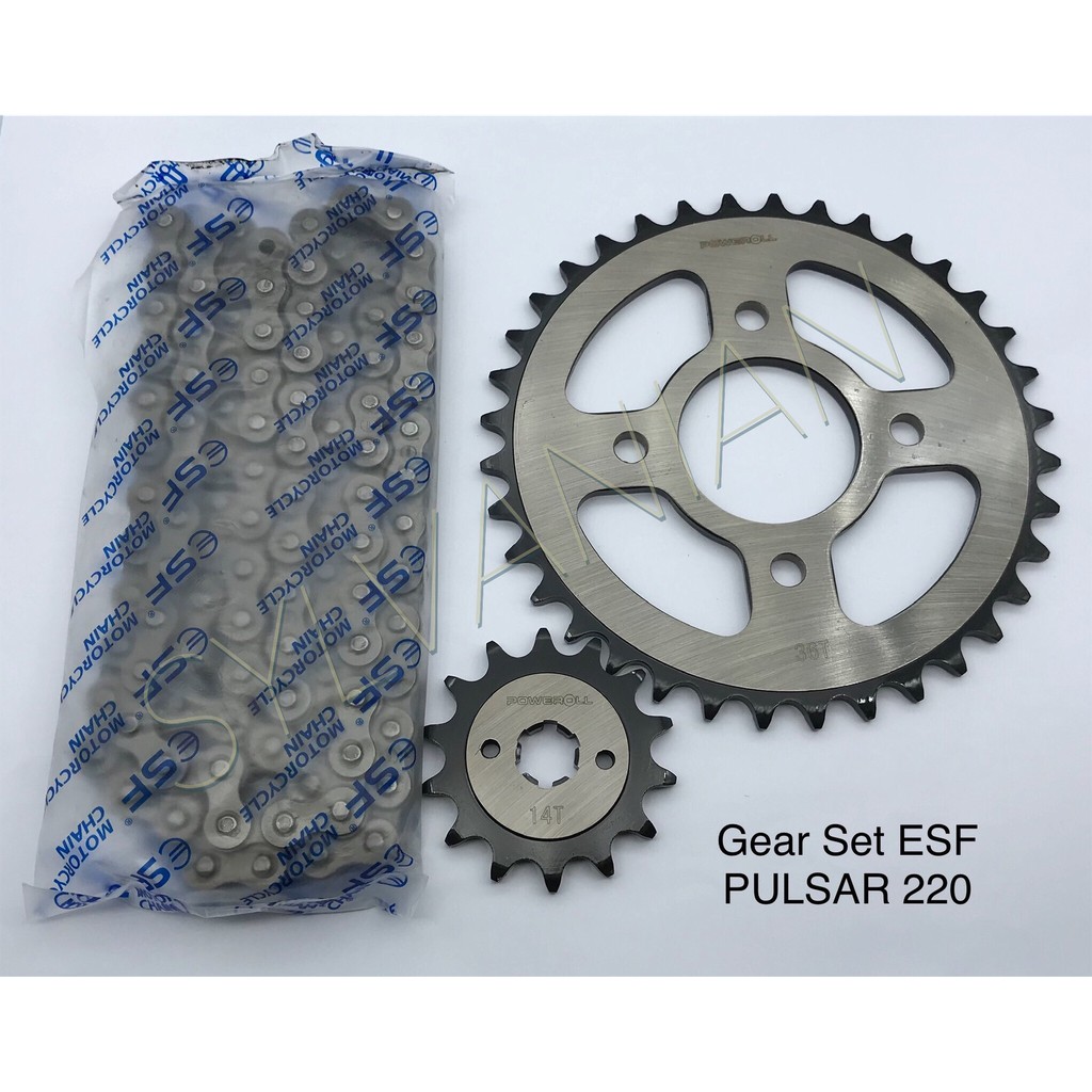 Jual GEAR PAKET / GIR SET BAJAJ PULSAR 220 ESF Indonesia|Shopee Indonesia
