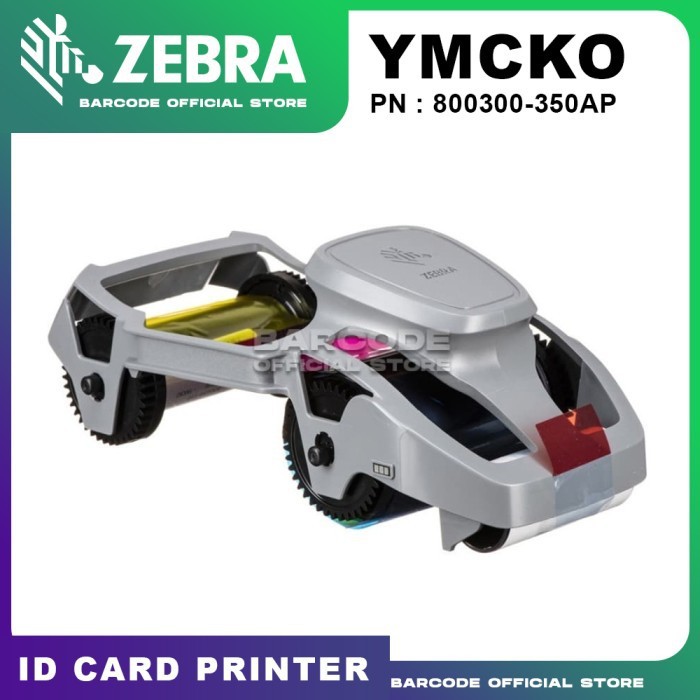 Jual RIBBON TINTA WARNA Printer ID Card Zebra ZC100 ZC-100 PN 800300-350 AP | Shopee Indonesia