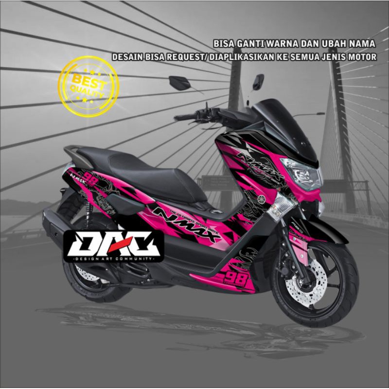 Jual Sticker Decal full body yamaha nmax grafis pink | Shopee Indonesia
