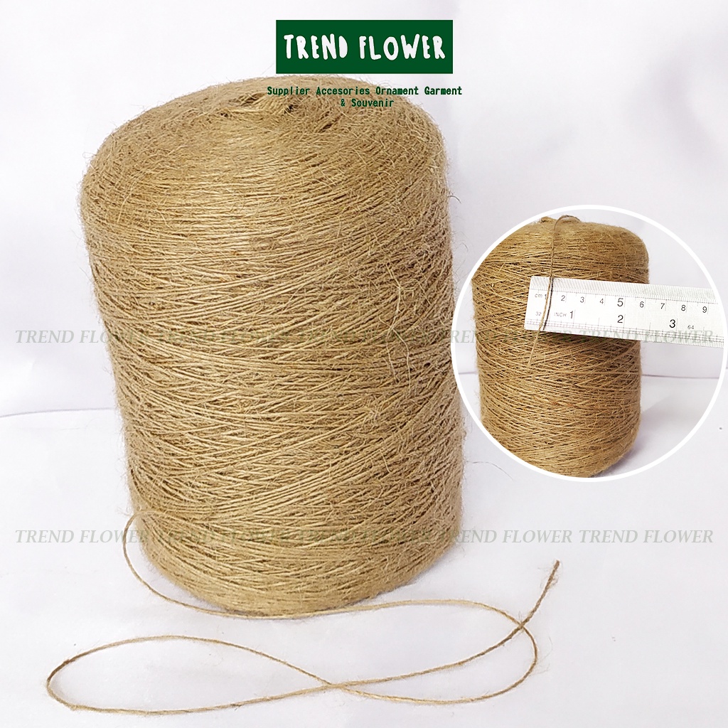 Jual TALI JERAMI TEBAL 1,5MM TALI GONI TALI RAMI DEKORASI RUSTIC RUSTIK ...