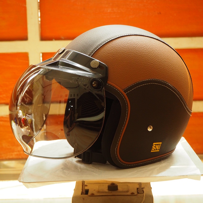 Jual HELM BOGO CLASSIC SNI DEWASA PRIA DAN WANITA GLOSSY DOVE BANYAK ...