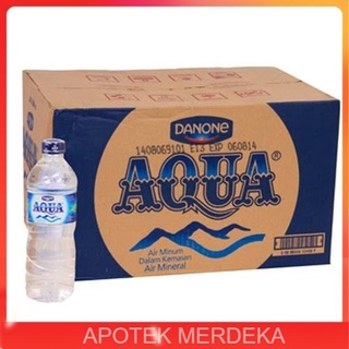 Jual aqua tanggung 600ml / air mineral akua botol 600 ml | Shopee Indonesia