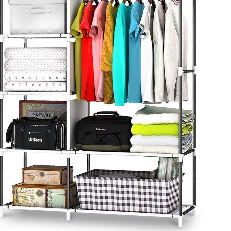 Jual Lemari Kain 105Nt Lemari Pakaian Gulung Atas Ada Resleting Lemari ...