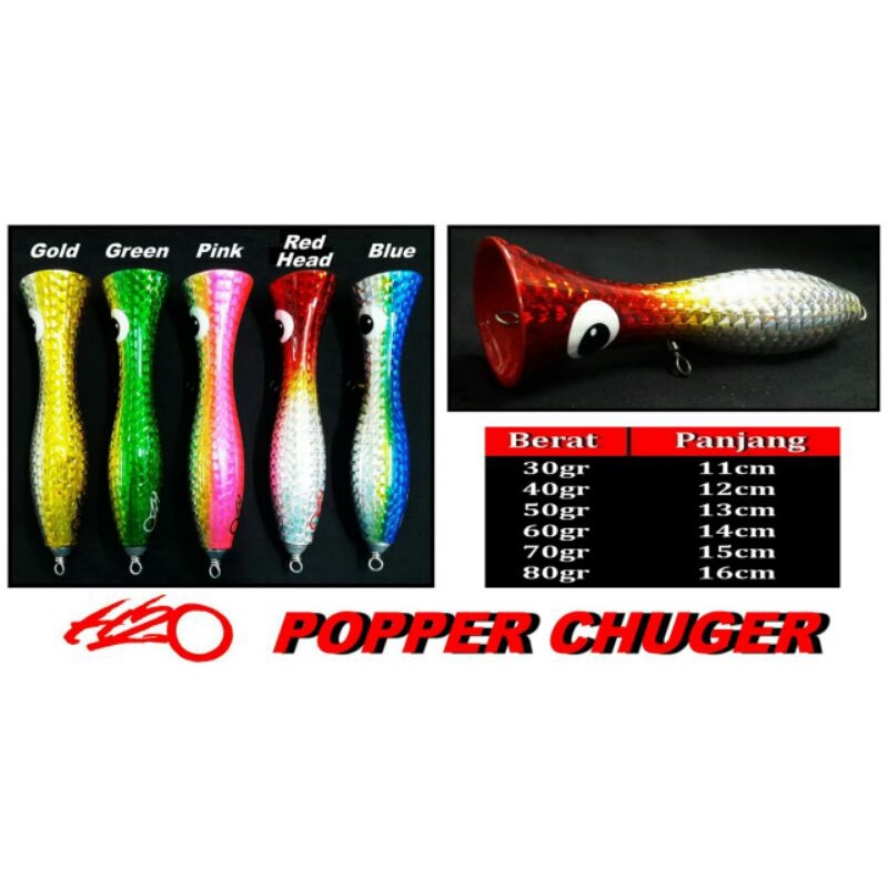 Jual Popper H2O CHUGER ( Wood ) Indonesia|Shopee Indonesia