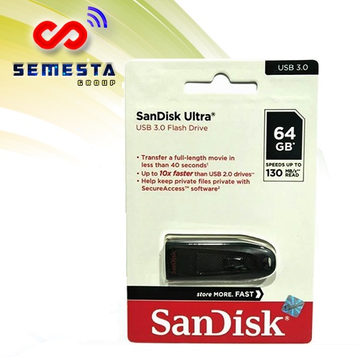 Jual FLASHDISK SANDISK ULTRA CZ48 64GB (130MB/S) | Shopee Indonesia
