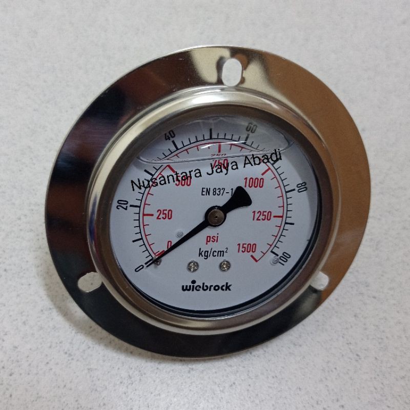 Jual Pressure Gauge Payung Center Back Stainless 4 " inchi 100 Bar 1500 Psi | Shopee Indonesia